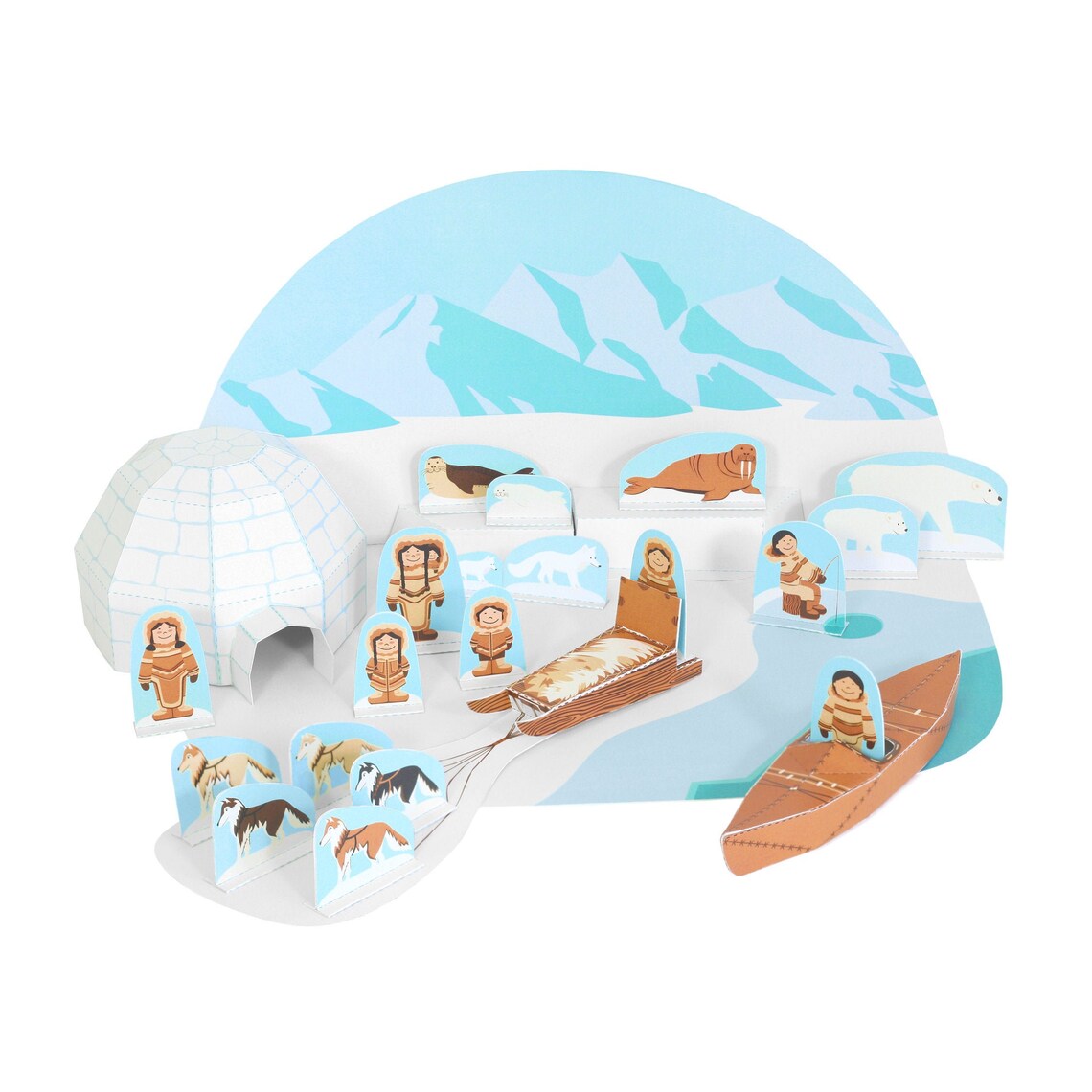 Arctic Paper Toy Paper Toy DIY Paper Craft Kit 3D Model - Etsy
