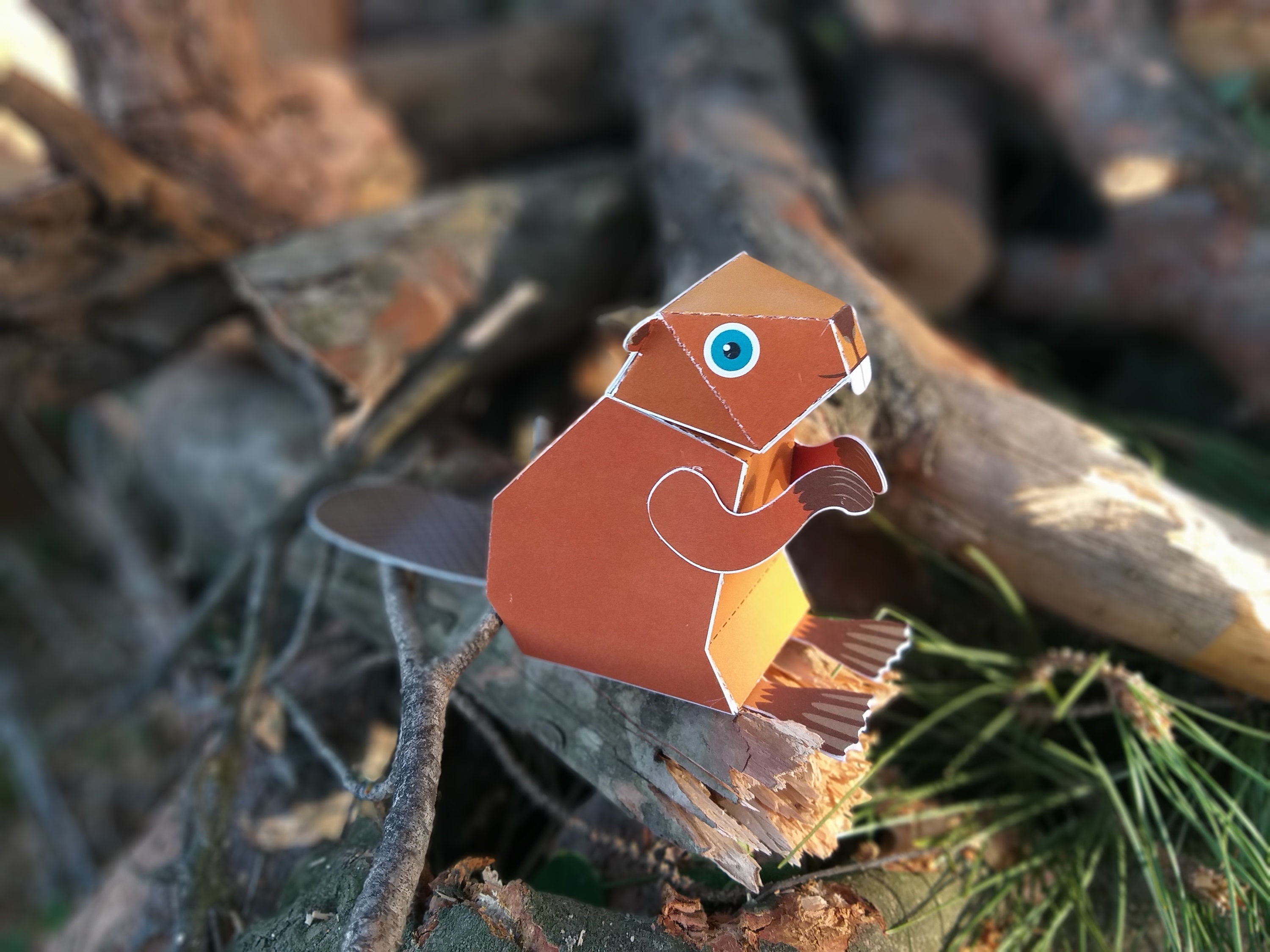 Woodland Animals Paper Toys DIY Paper Craft Kit 3D Paper | Etsy UK