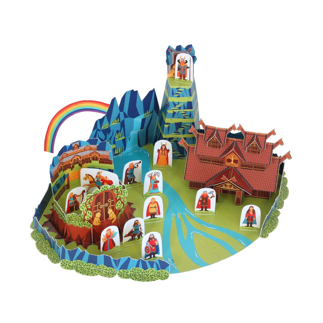 Asgard Paper Toy Paper Toy DIY Paper Craft Kit 3D Model - Etsy