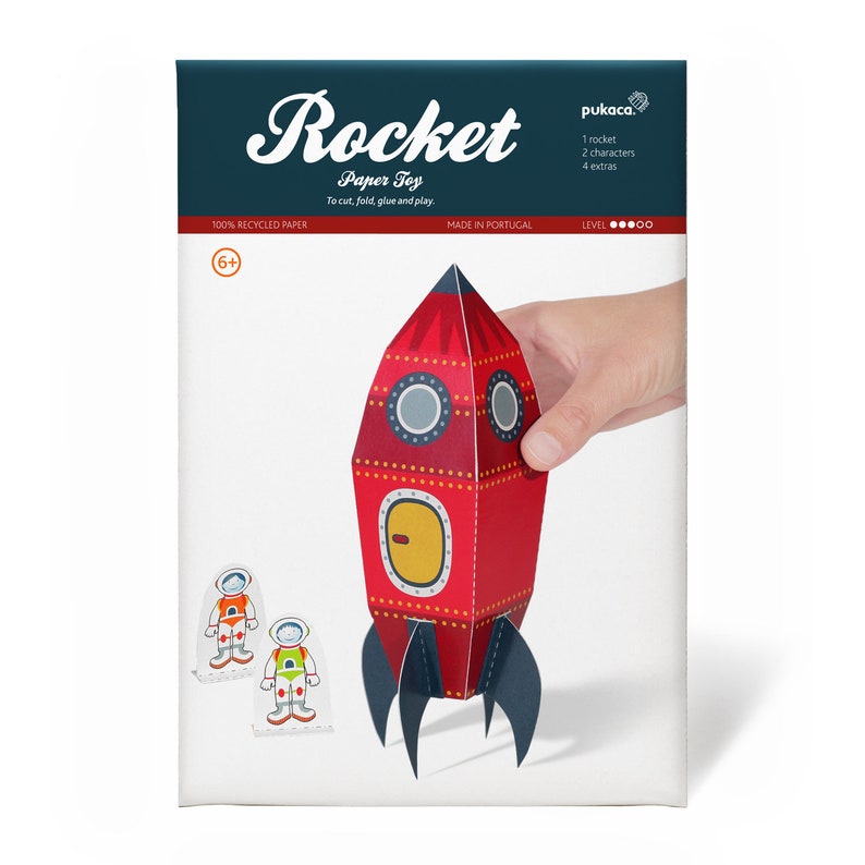 Rocket Paper Toy DIY Paper Craft Kit 3D Model Paper Figure - Etsy Israel