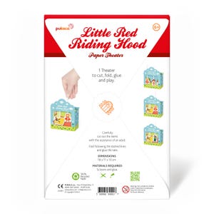Little Red Riding Hood Paper Theater - DIY Paper Craft Kit - Paper Toy ...