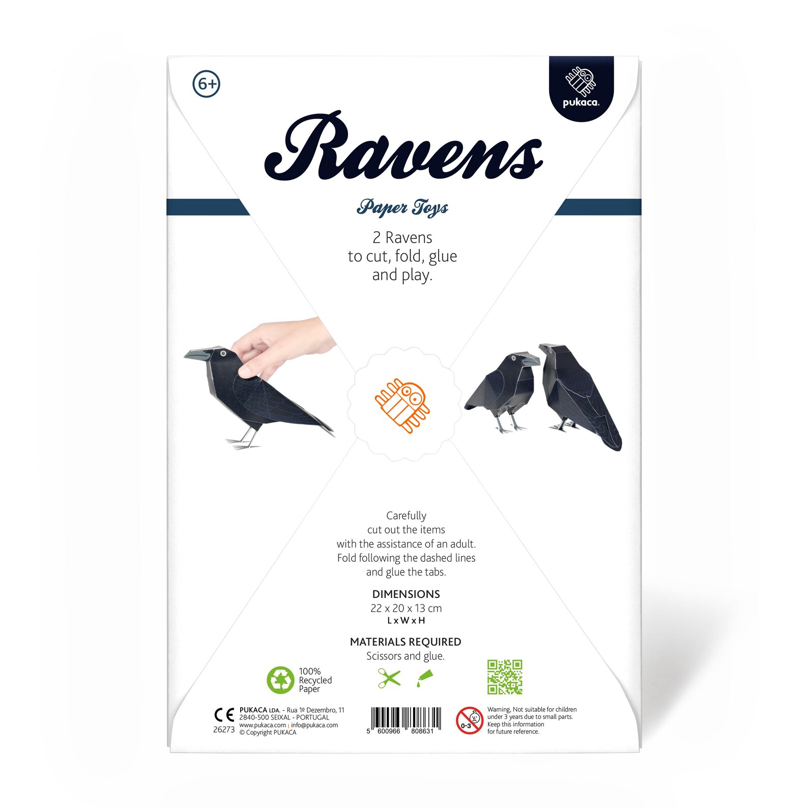 Ravens Paper Toys: DIY 3D Paper Craft Kit - Halloween Decor - Etsy