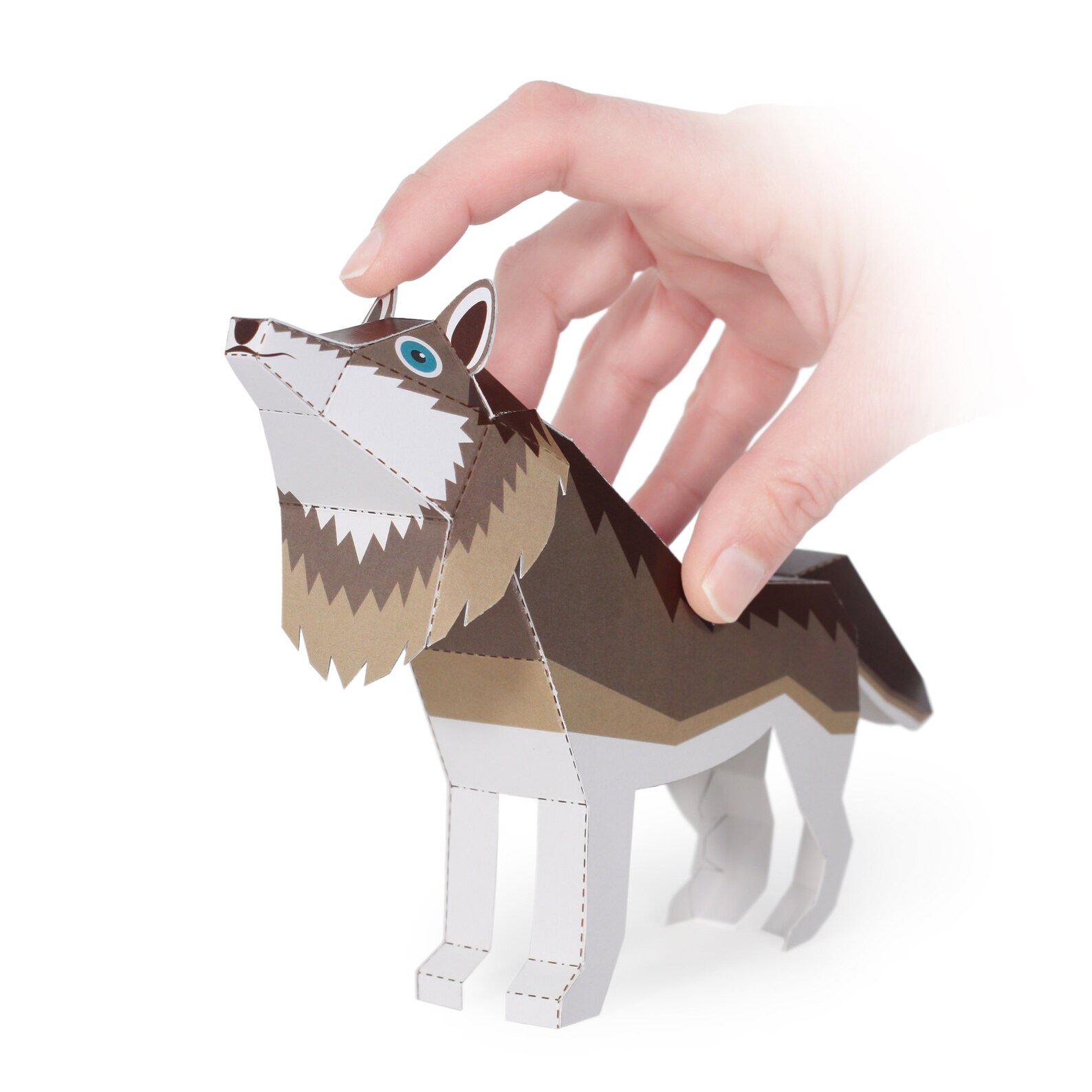 3D Wolf Paper Toys: DIY Craft Kit - Etsy