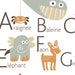 FRENCH Alphabet Poster With Animals From A to Z, BIG POSTER 13x19 ...