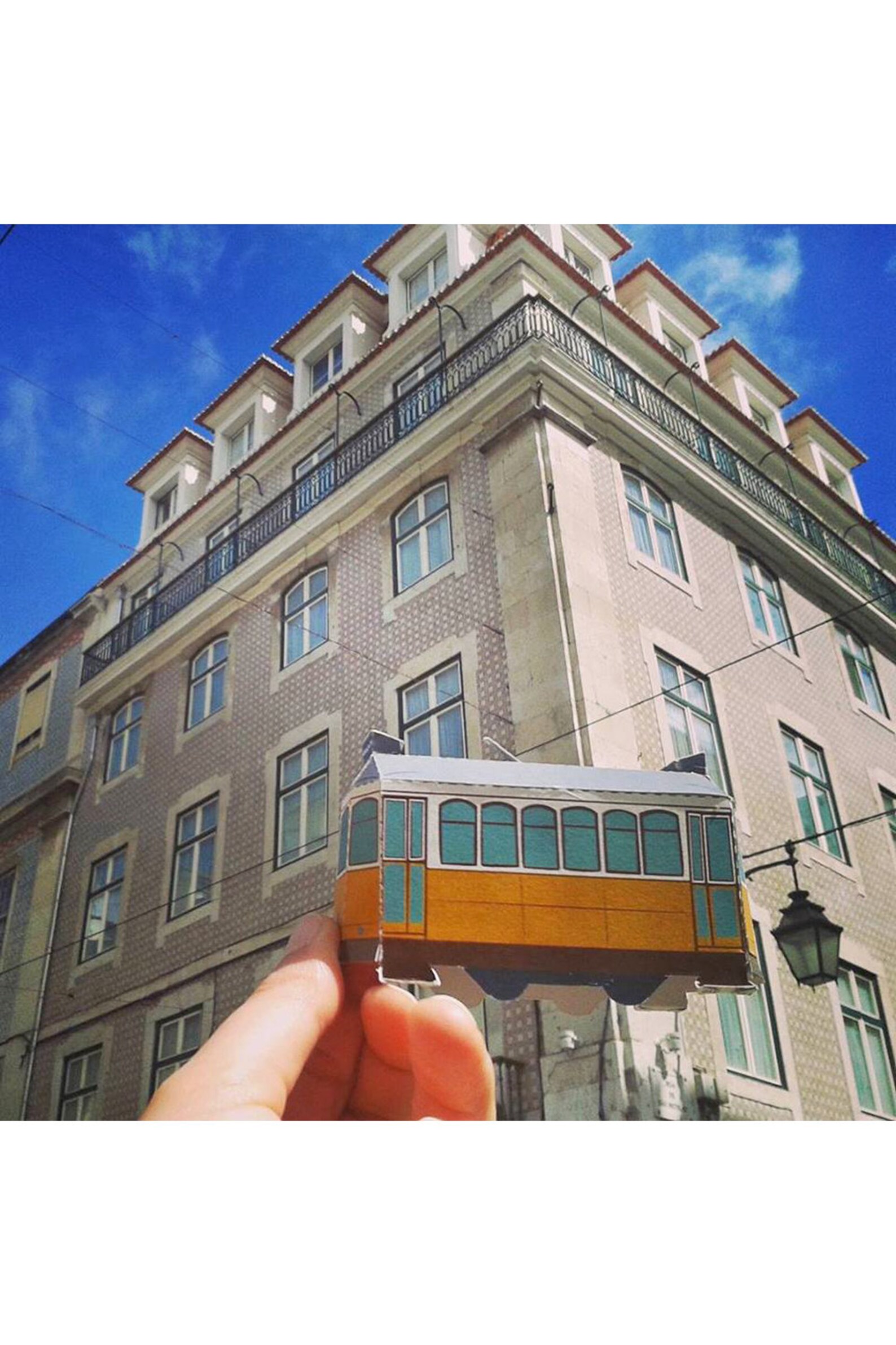 TRAM Paper Craft Postcard | Etsy