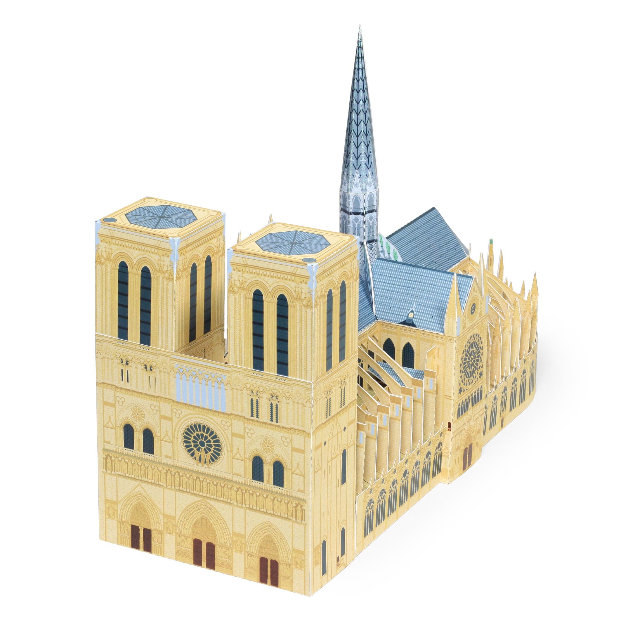 Notre-dame Cathedral Paper Toy - DIY Paper Craft Kit - School Project ...