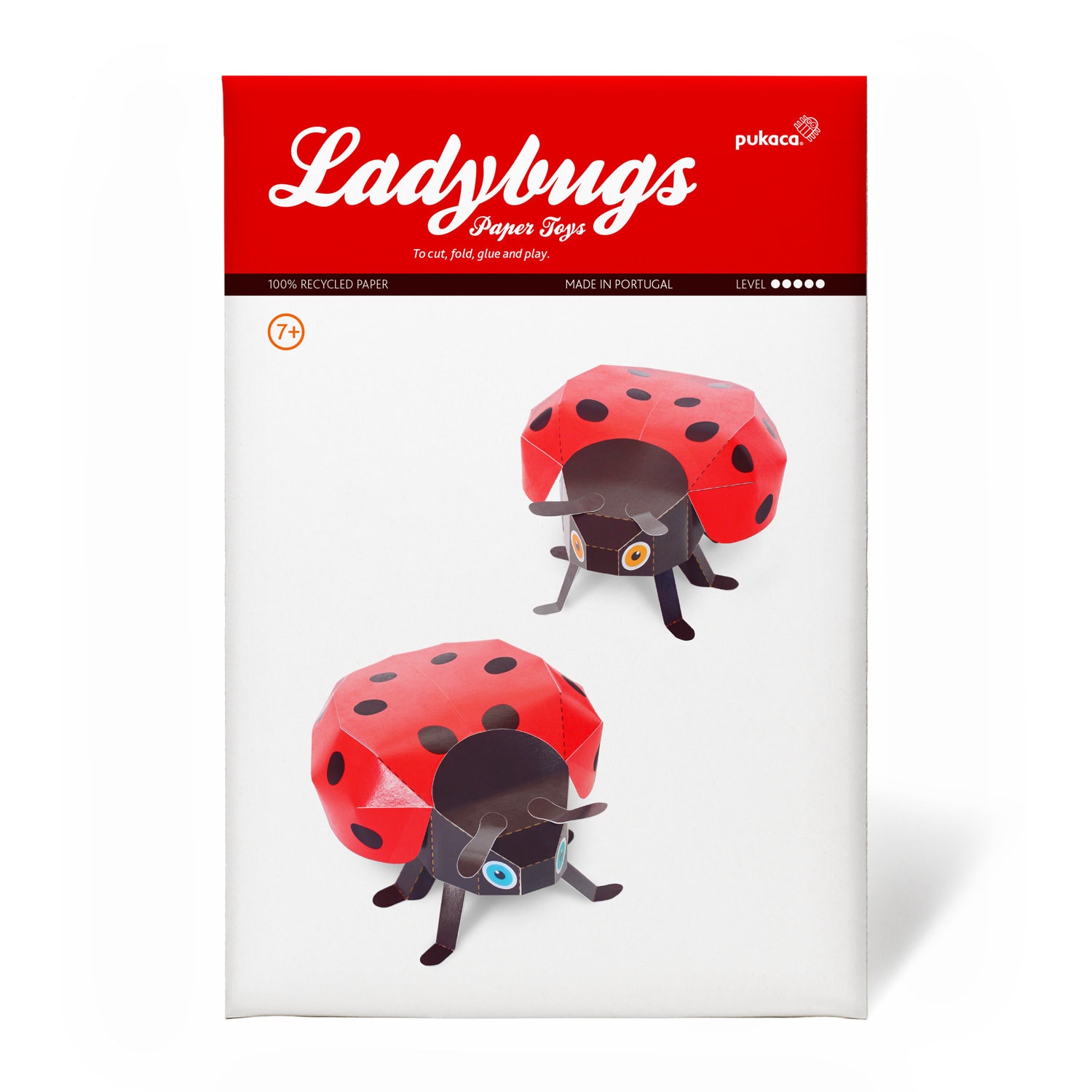 Ladybugs Paper Toys DIY Paper Craft Kit 3D Paper Animals | Etsy