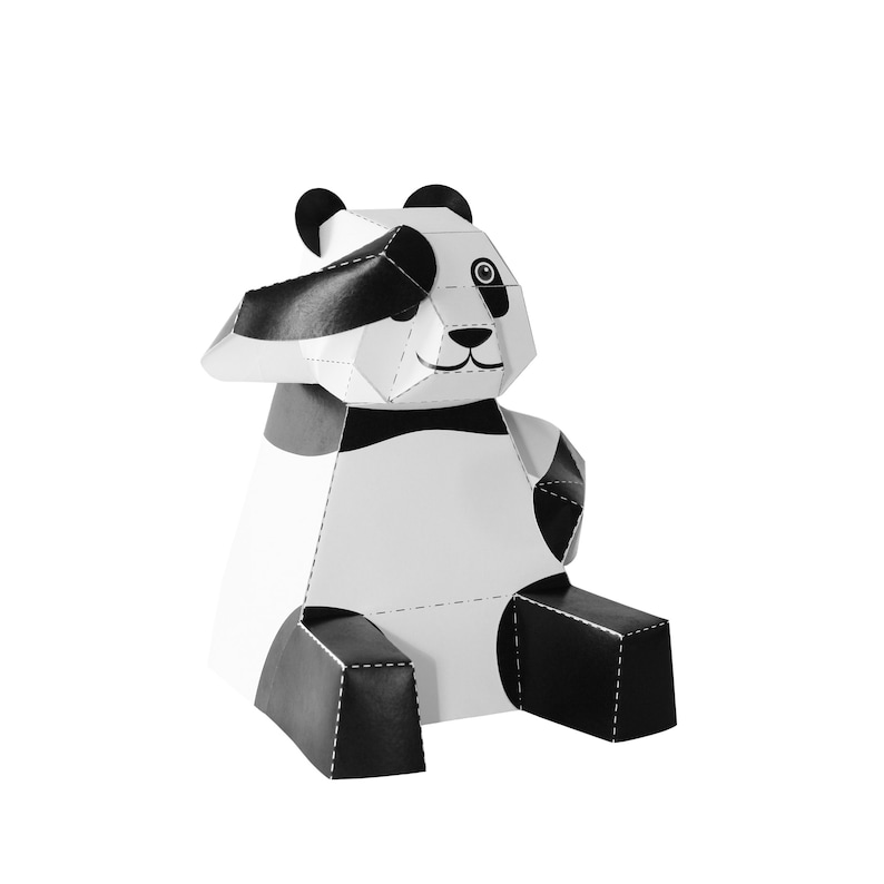 Panda Paper Toy: DIY 3D Model Craft Kit - Etsy