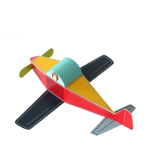 Plane Paper Toy DIY Paper Craft Kit 3D Model Paper Figure - Etsy Canada