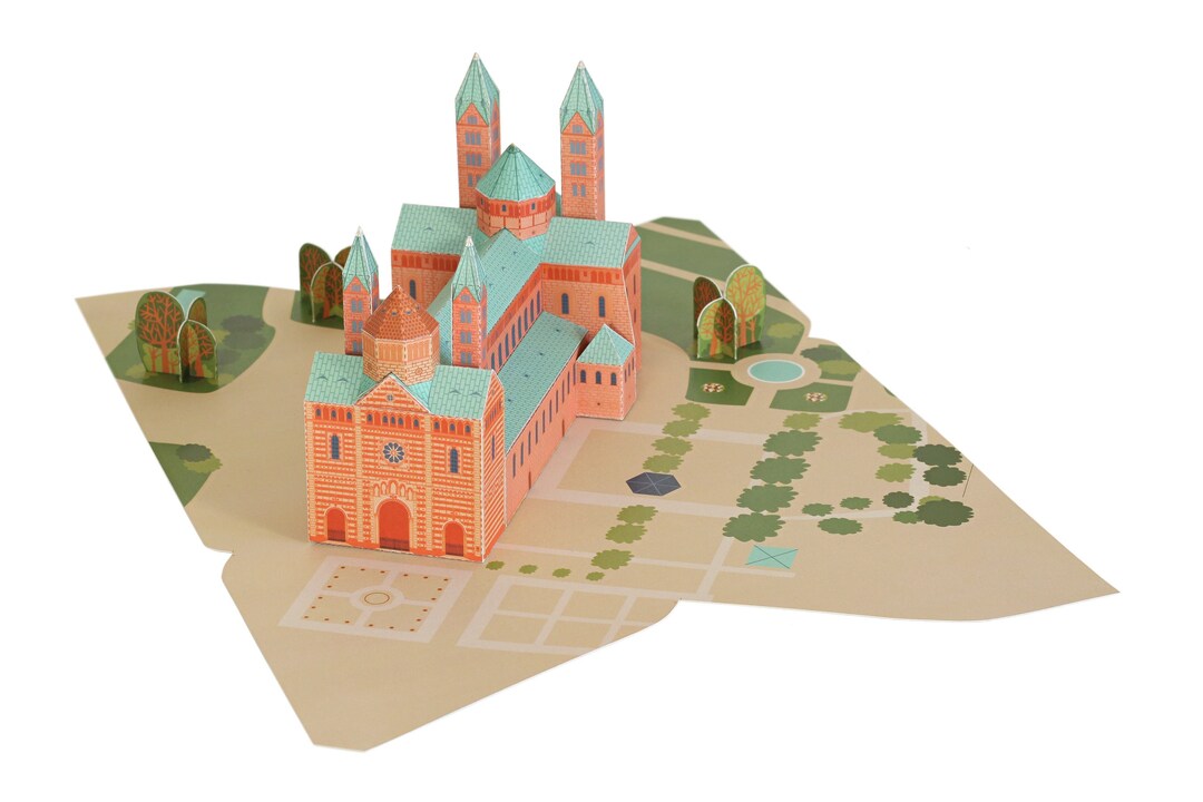 Speyer Cathedral Paper Toy: DIY 3D Model Kit - Etsy Canada