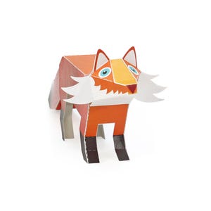 Forest Animals Paper Toys - DIY Paper Craft Kit - 3D Paper Animals - 4 ...