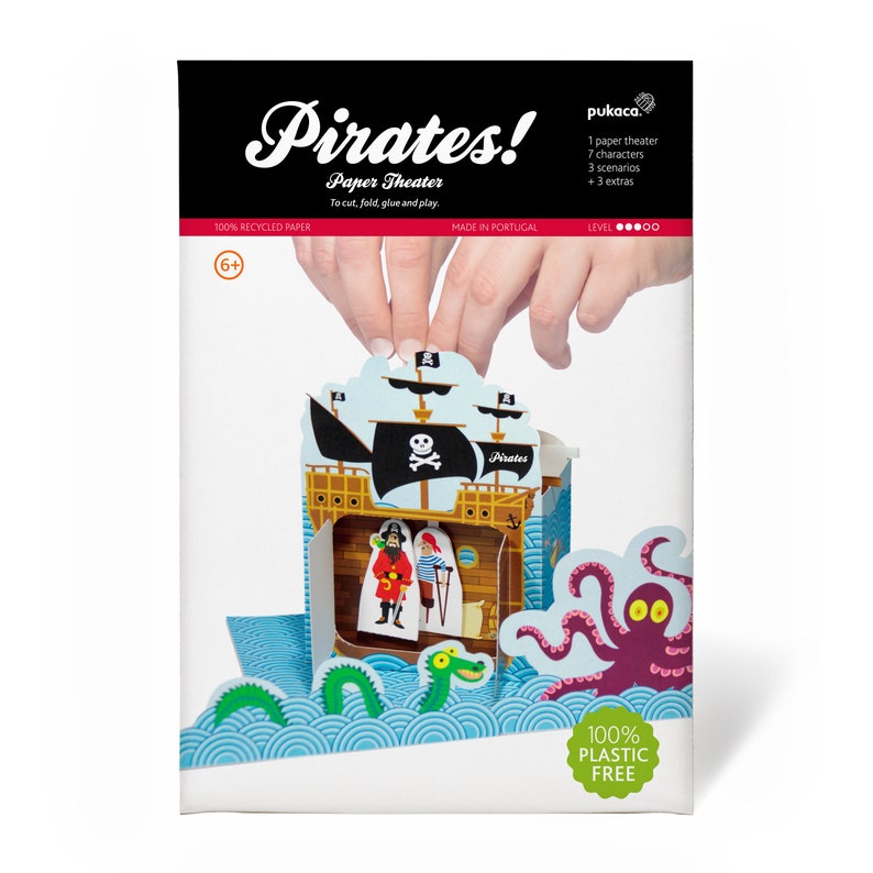 Pirates Paper Theater DIY Paper Craft Kit Puppets Paper - Etsy