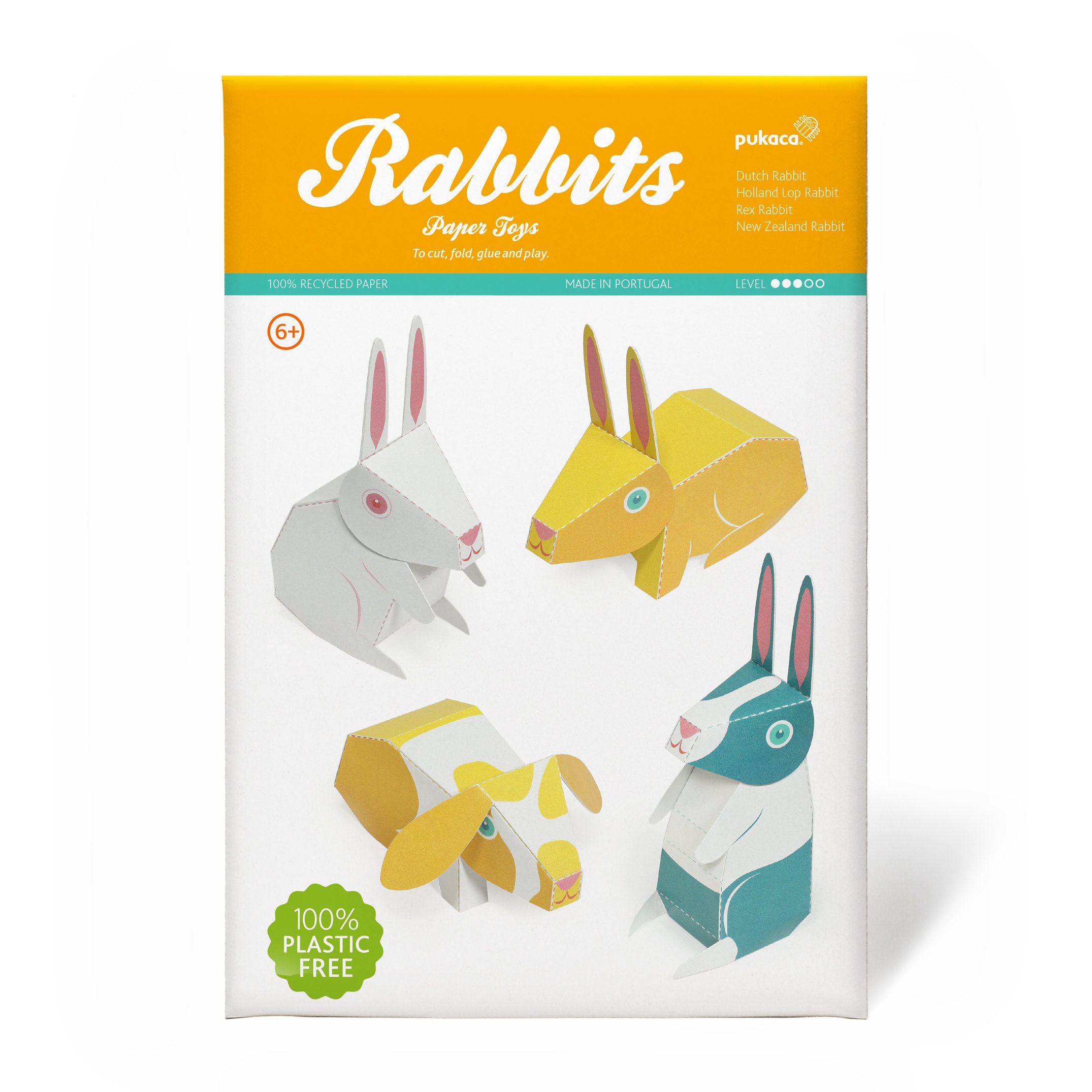 Rabbits Paper Toys DIY Paper Craft Kit 3D Paper Animals - Etsy