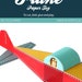 Plane Paper Toy DIY Paper Craft Kit 3D Model Paper Figure - Etsy Canada