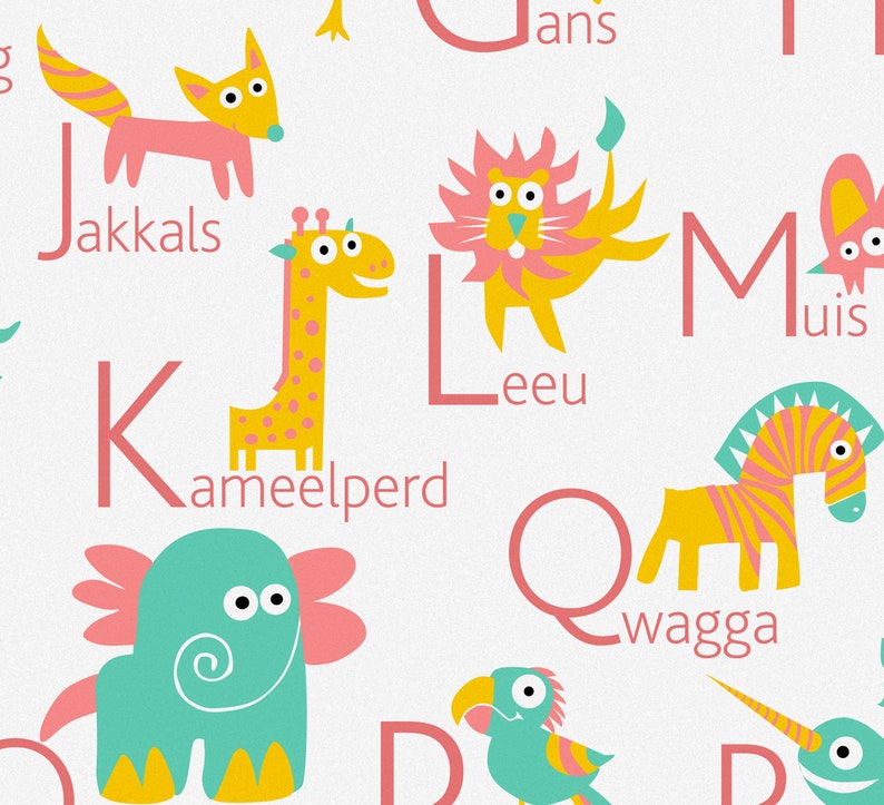 AFRIKAANS Alphabet Poster With Animals From A to Z BIG POSTER - Etsy Israel