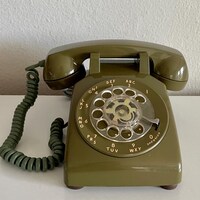 Brass Candlestick Telephone – 1920s Style Rotary Dial Landline, Home ...