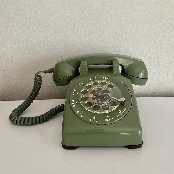 Green Rotary Phone - Etsy