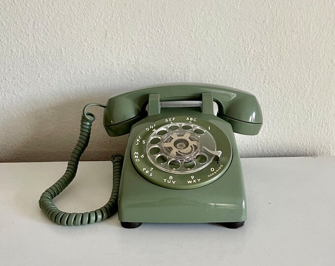 Working Rotary Phone Avocado Green Western Electric Telephone - Etsy