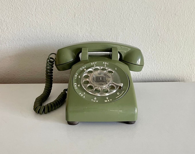 Working Rotary Phone Avocado Green Western Electric Telephone - Etsy
