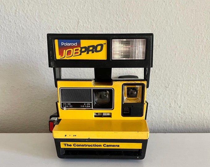 Yellow Polaroid Instant Camera Job Pro Construction Tripod Mount Tested ...