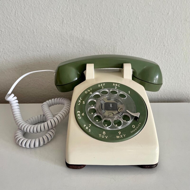 Green Rotary Phone - Etsy