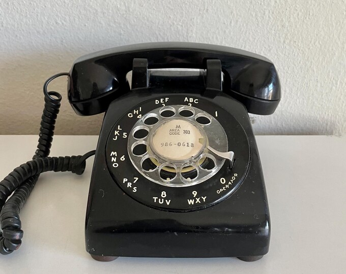 Working Rotary Phone Black Western Electric Telephone - Etsy