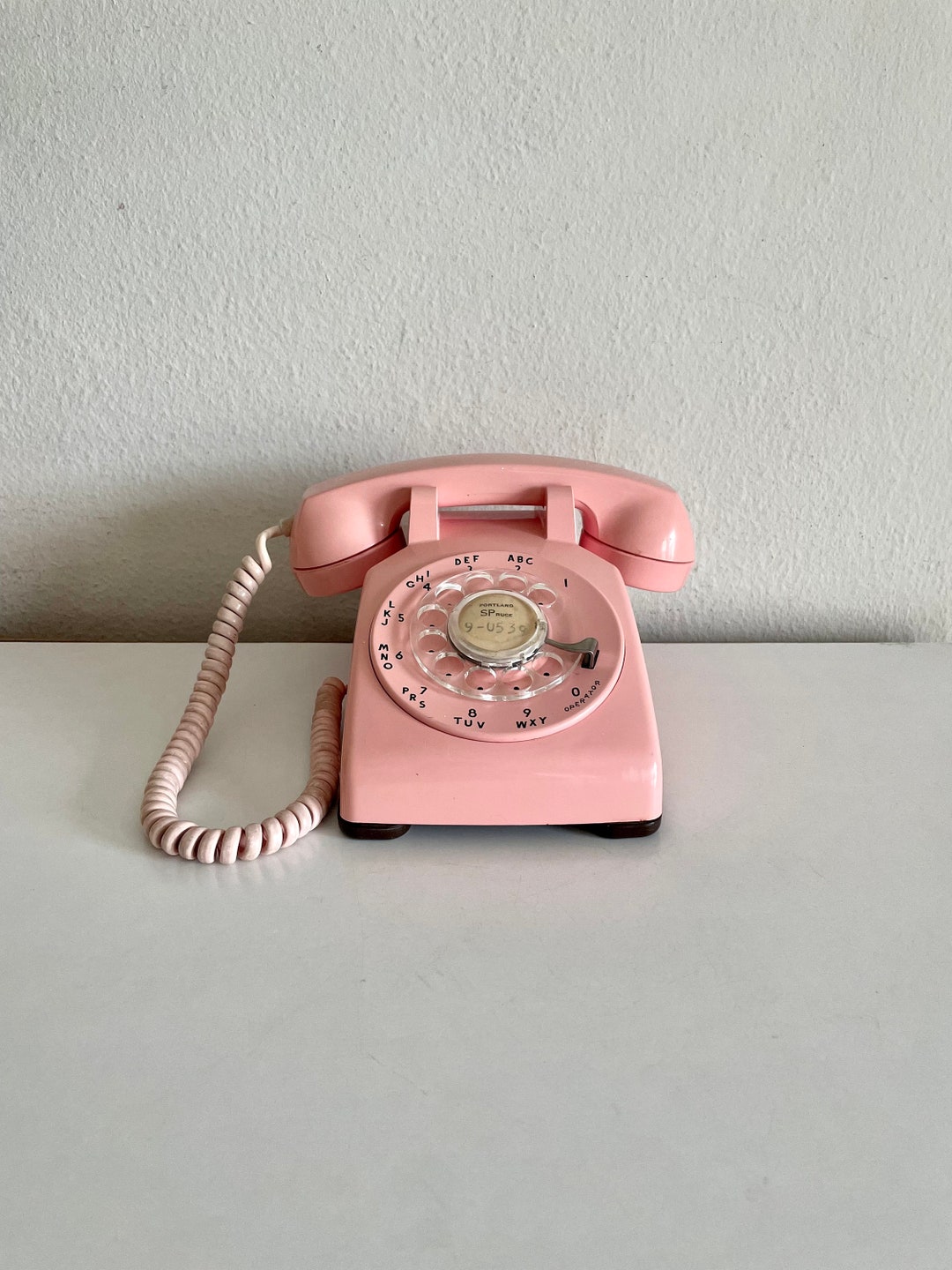 Working Rotary Phone Pink Telephone Mid Century Western Electric CD 500 ...