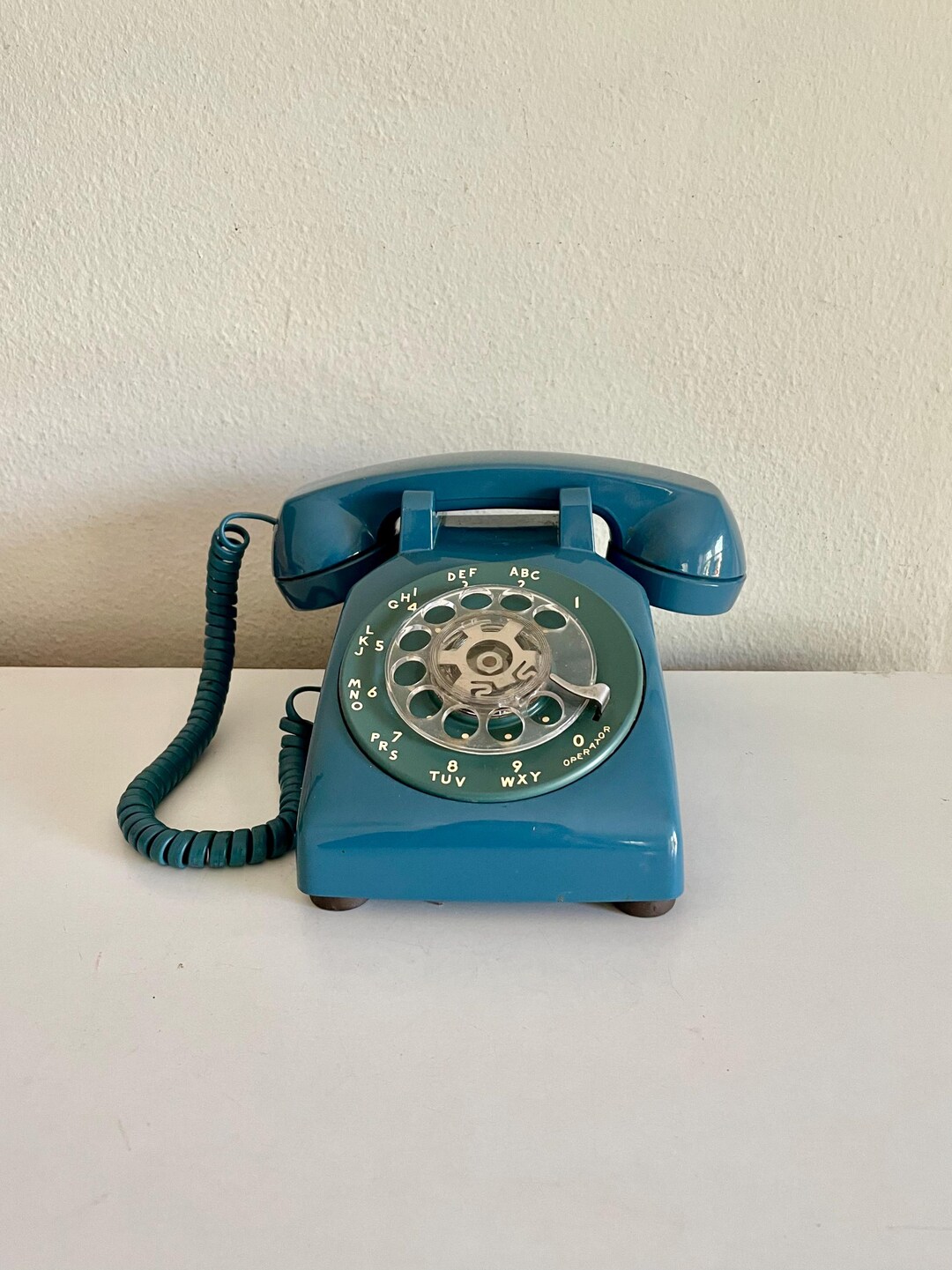Working Rare Teal Blue Rotary Dial Phone AT&T Telephone - Etsy