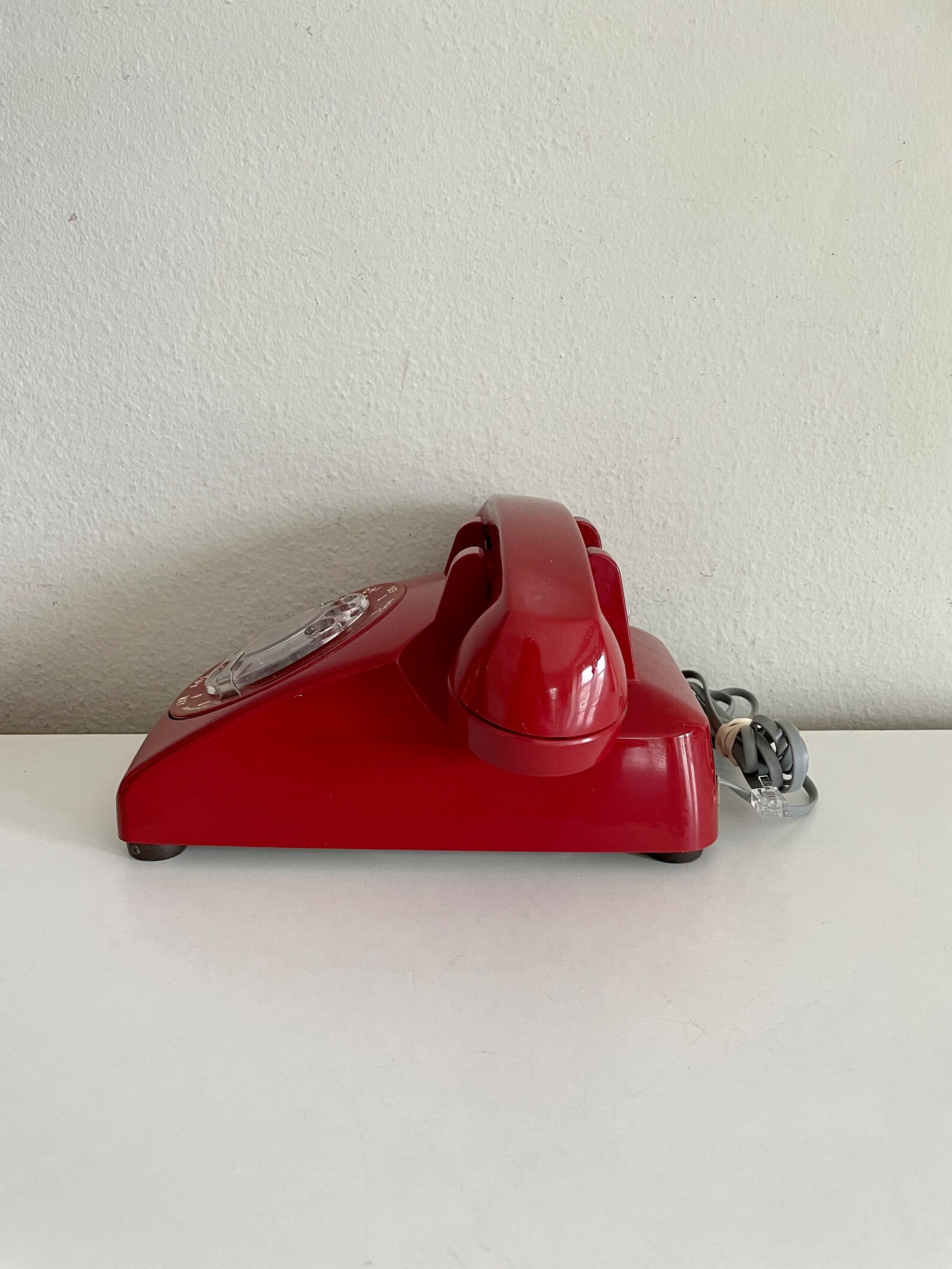 Working Rotary Phone Red Telephone Western Electric - Etsy