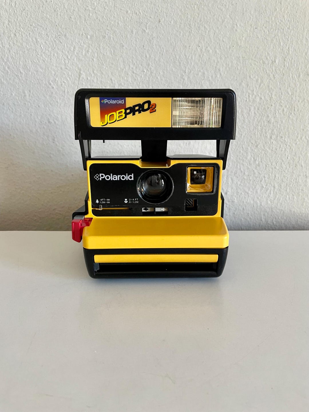 Yellow Polaroid Instant Camera Job Pro Construction Tripod Mount Tested ...