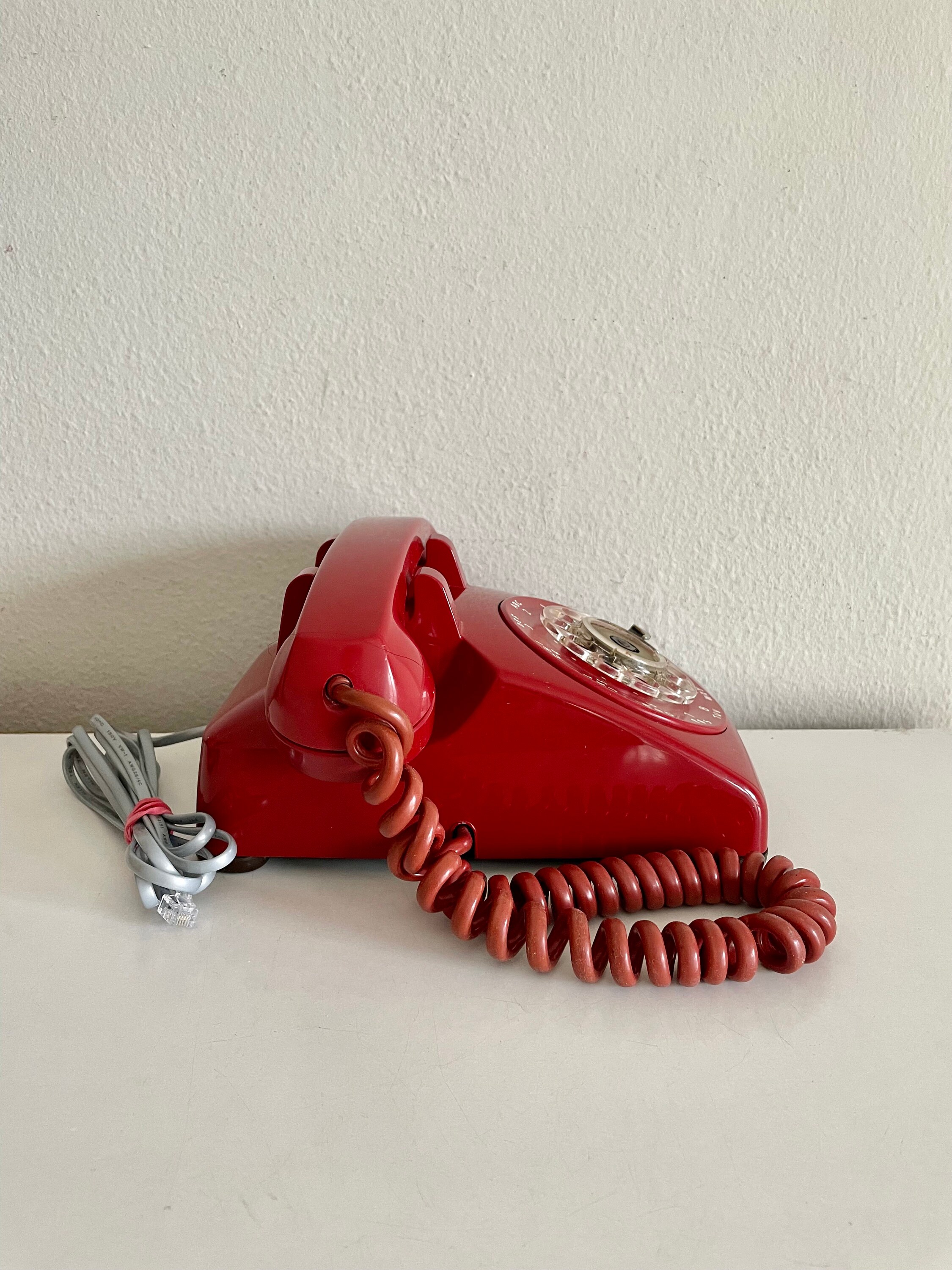 Working Rotary Phone Red Telephone Western Electric CD 500 - Etsy