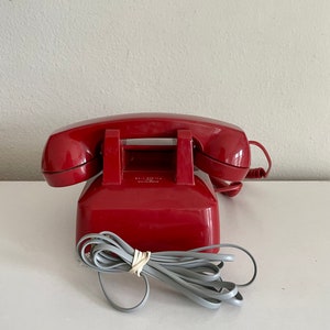 Working Rotary Phone Red Telephone Western Electric - Etsy