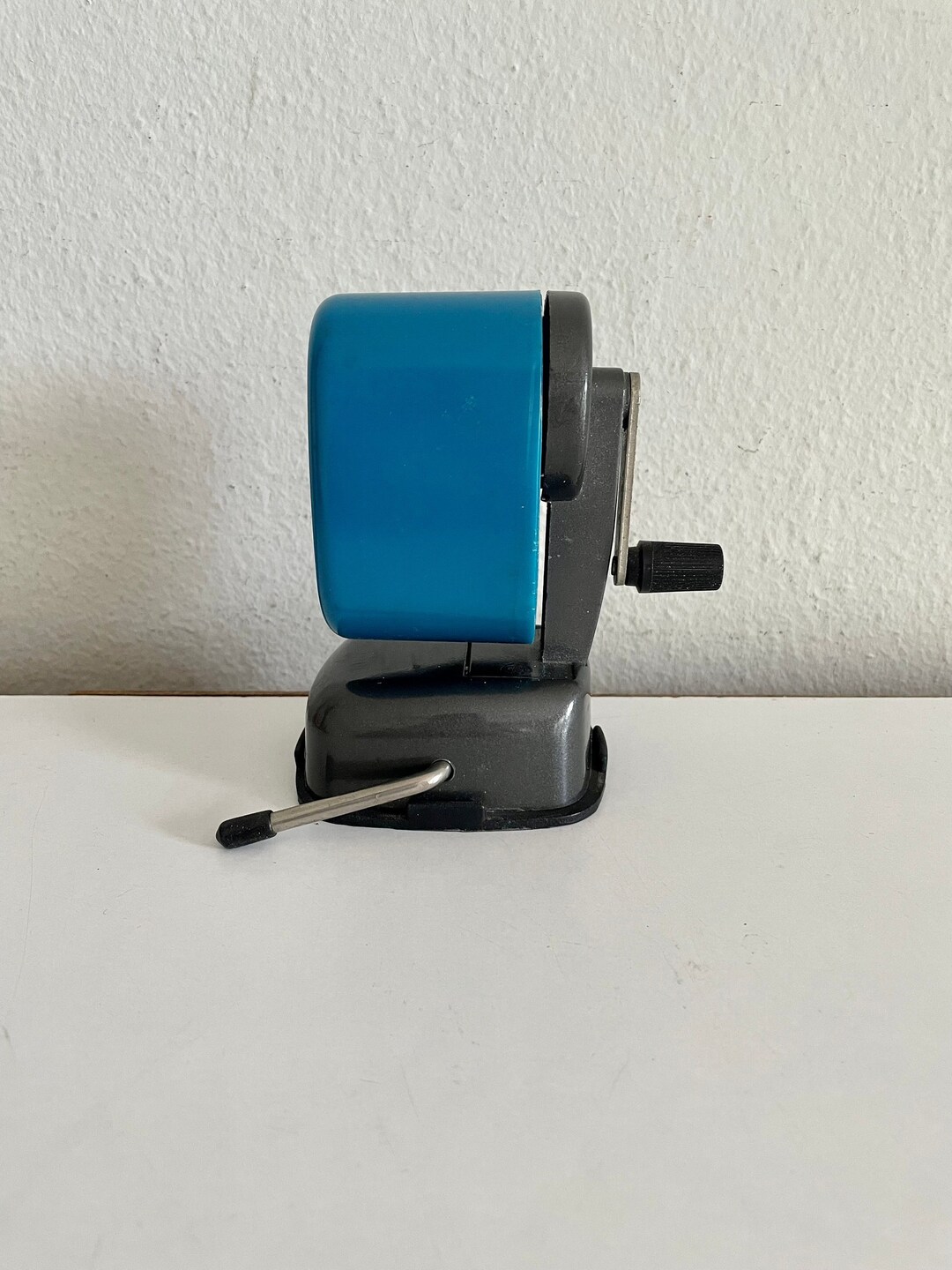 Blue Pencil Sharpener Suction Mount Mid Century - Etsy