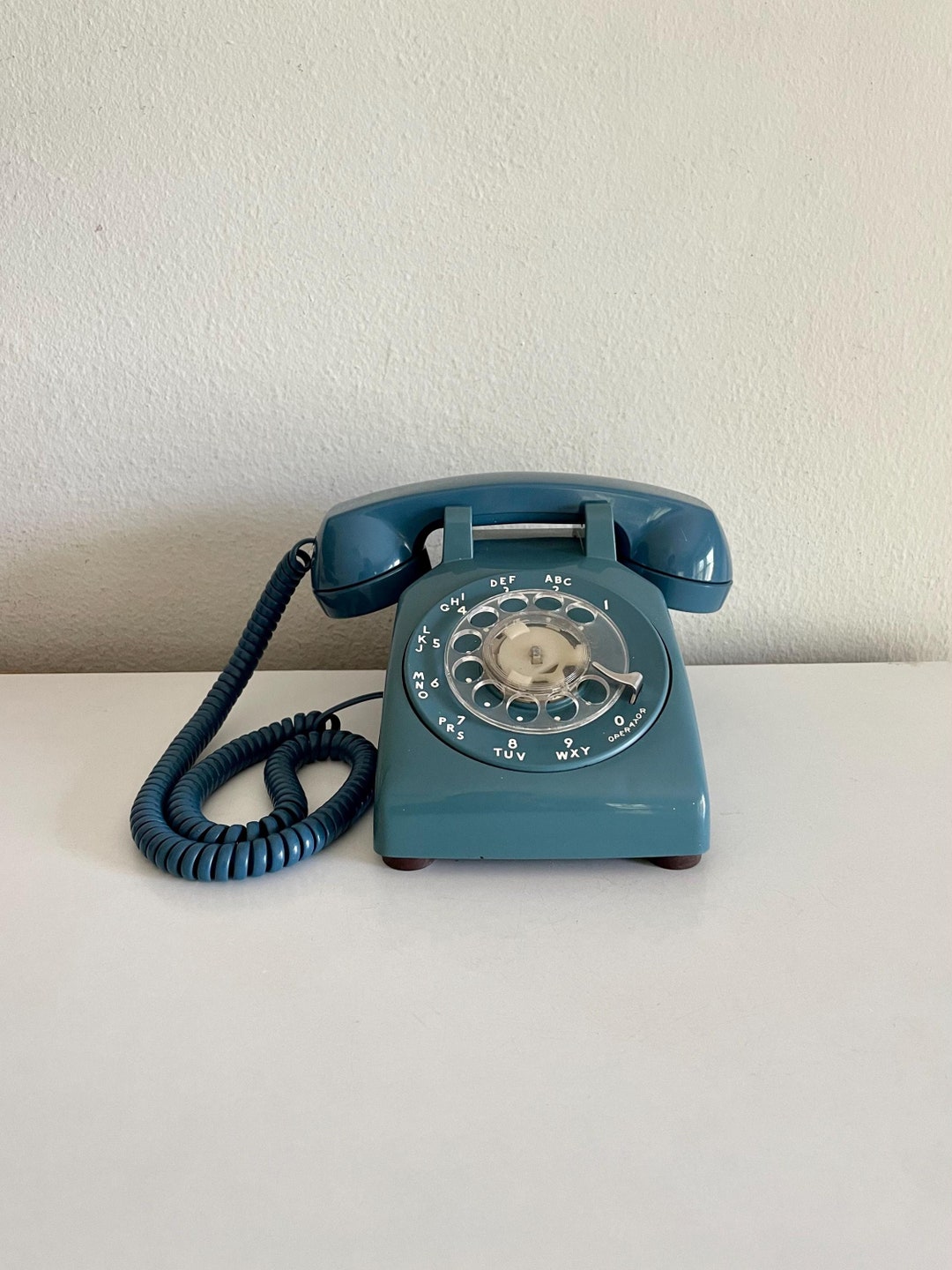 Working Rare Teal Blue Rotary Dial Phone AT&T Telephone as Is - Etsy