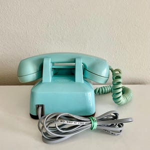 Working Rotary Phone Blue Western Electric Rotary Dial Mid Century ...