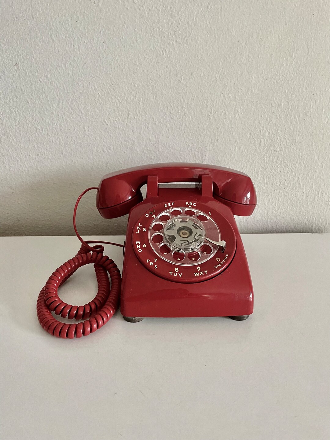 Working Rotary Phone Red Telephone Western Electric CD 500 - Etsy