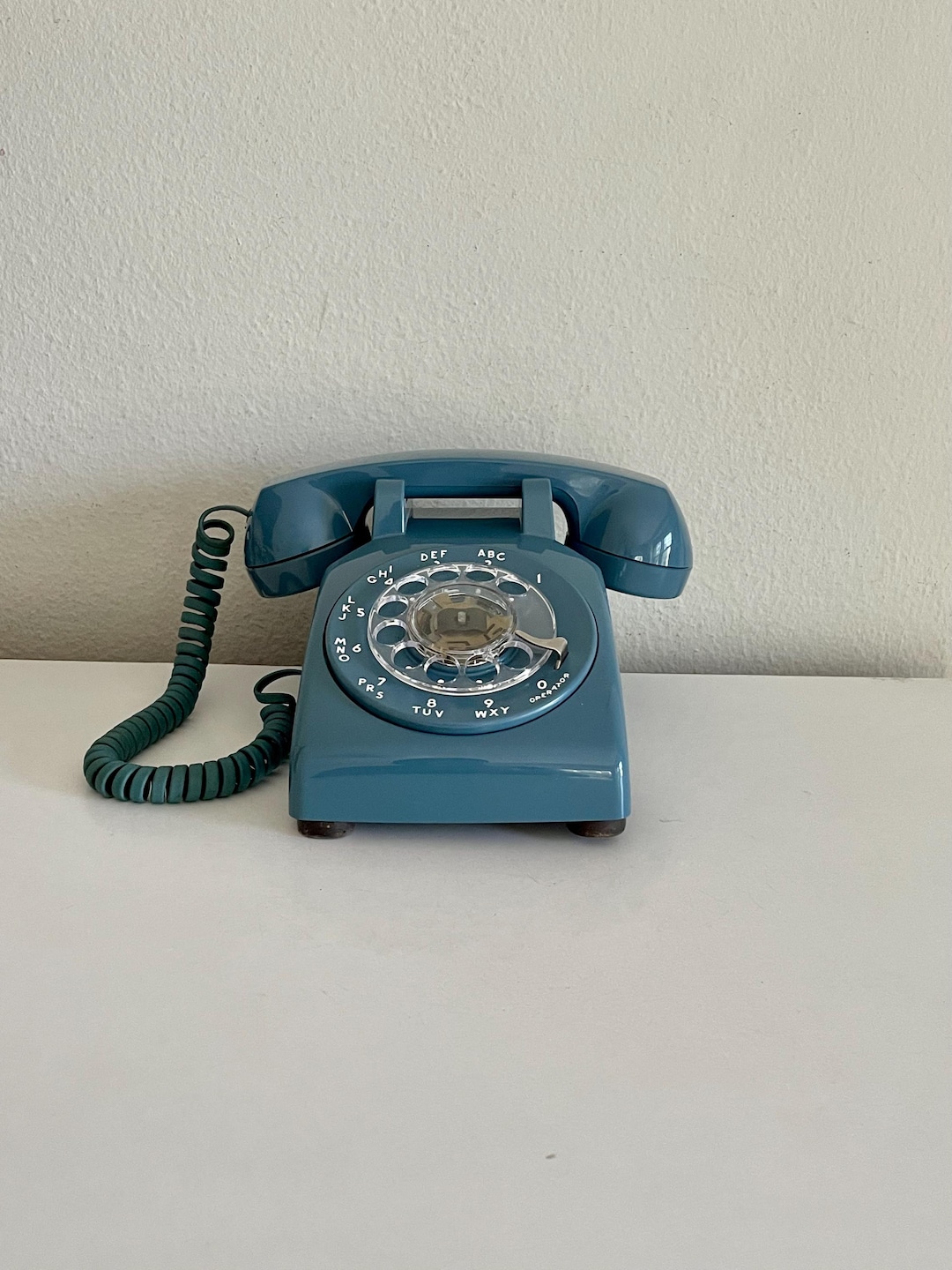 Working Rare Teal Blue Rotary Dial Phone AT&T Telephone - Etsy