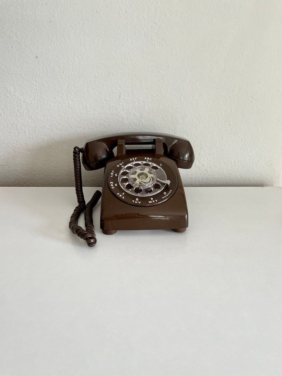 Working Rotary Phone Chocolate Brown Rotary ITT Telephone - Etsy