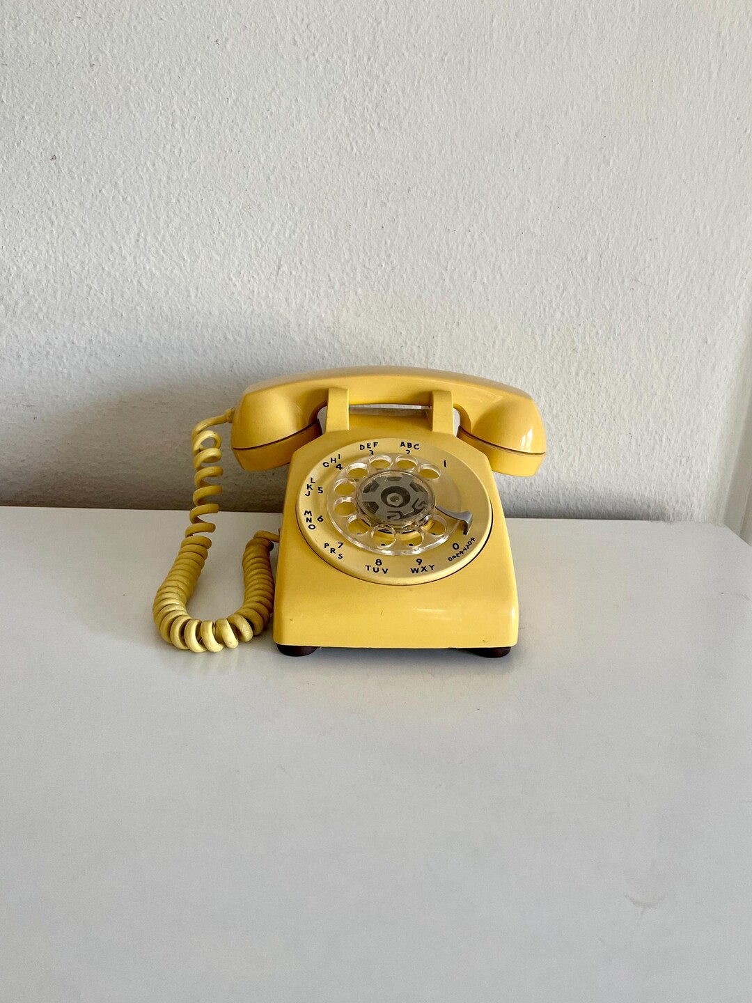 Working Rotary Phone Yellow Western Electric 70s Telephone - Etsy