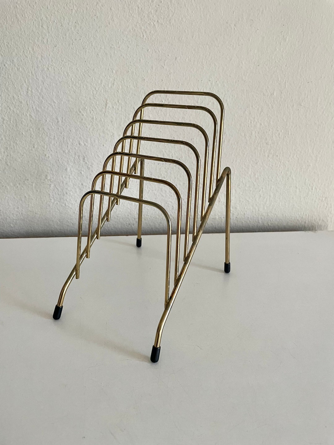 Mid Century Gold Wire Letter Holder - Etsy