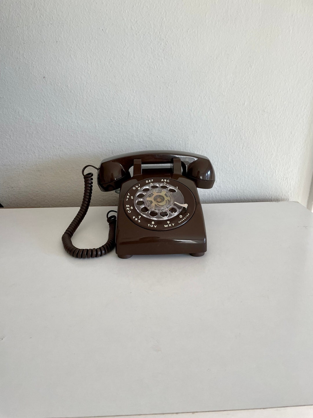 Working Rotary Phone Chocolate Brown Rotary ITT Telephone - Etsy