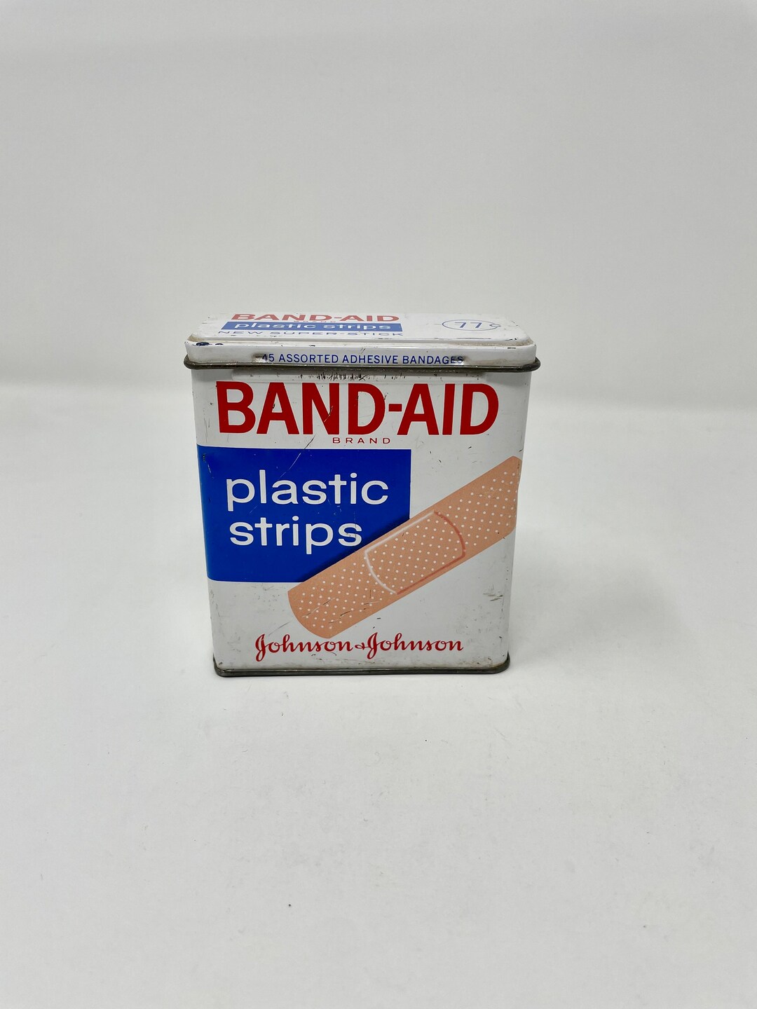 Vintage Johnson & Johnson Band-aid Plastic Strips Tin Box - Etsy