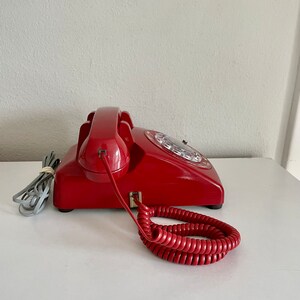 Working Rotary Phone Red Telephone Western Electric - Etsy