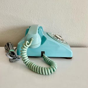 Working Rotary Phone Blue Western Electric Rotary Dial Mid Century ...