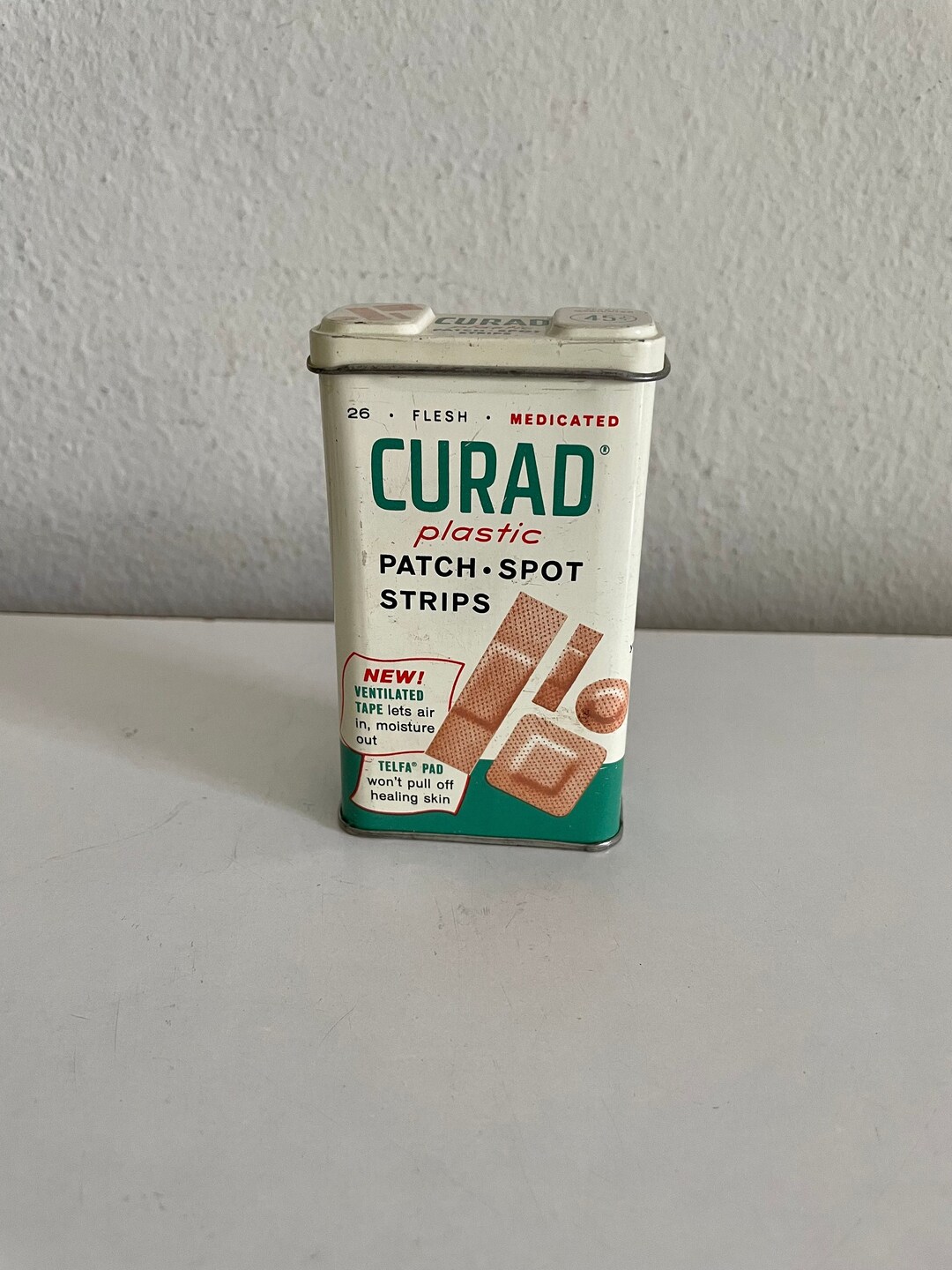 Vintage Curad Bandages Tin Box - Etsy