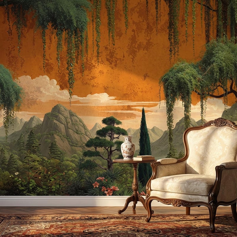Wallpaper Mural Ancient - Etsy