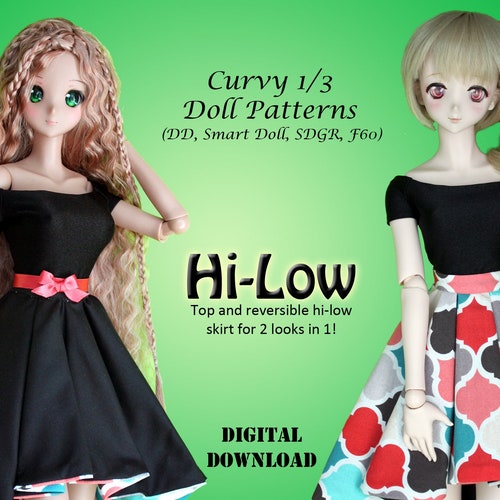 BJD Doll Clothes Pattern Fits Volks Dollfie Dream DD 1/3 Sd - Etsy