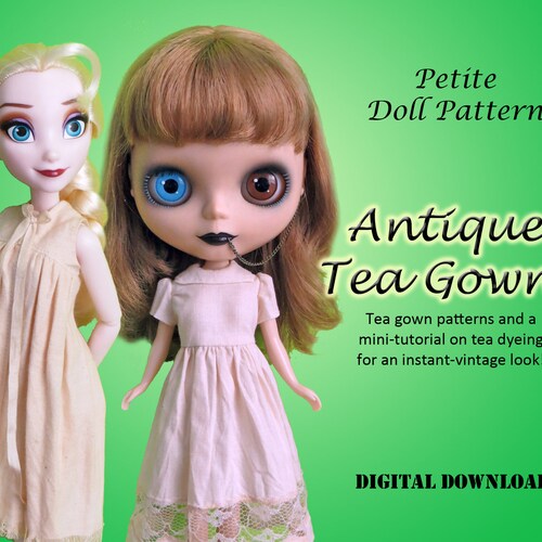 DOLL DRESS E-PATTERN for Blythe Pullip Licca Pure Neemo by - Etsy