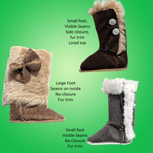 Snugg Boots Downloadable PDF Sewing Shoe Pattern for Medium 11.5 Dolls ...