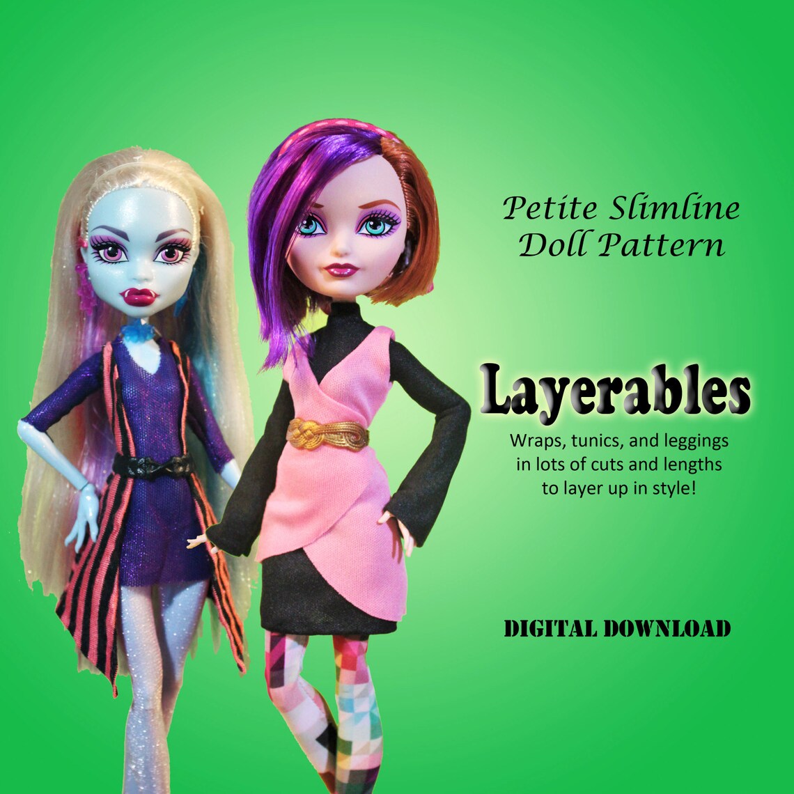 Autumn Layerables Clothes Sewing Pattern for Petite Slimline - Etsy ...